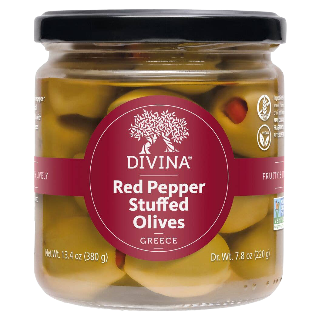 Divina Red Pepper Stuffed Olives – Wine Dispensary
